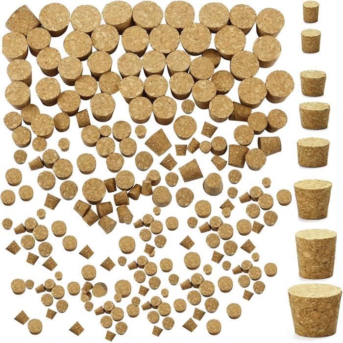 120 Pièces Bouchons en Liège Naturel Bouchon en Bois de Bouteille de ...