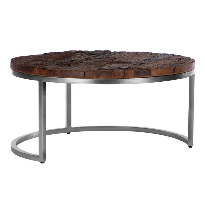 WOMO-DESIGN Table Basse Gigogne Ronde Surabaya, Ø 70x35 cm, Ø 56x29 cm ...