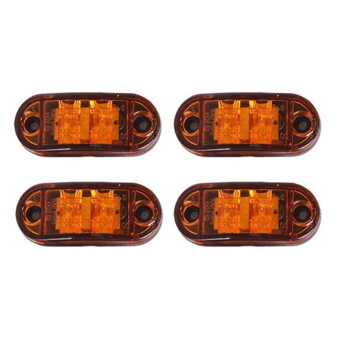 Feux de signalisation latéraux à 2 LED pour voiture camion remorque ...