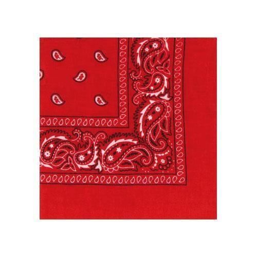 Bandana rouge par lot de 12,GT09764 - Cdiscount Prêt-à-Porter