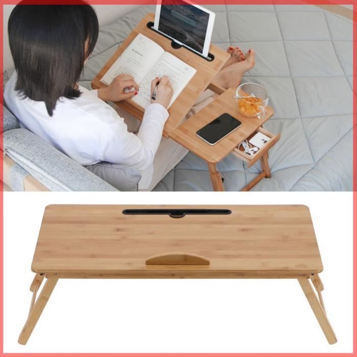HURRISE Table pliante pour ordinateur portable Table Pliable pour ...