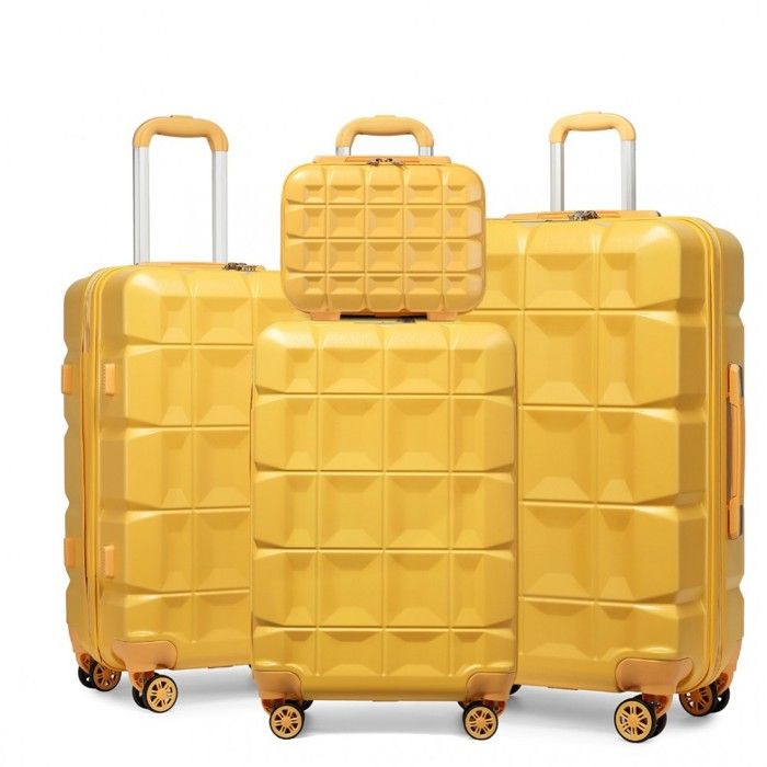 Kono Set de 4 Valise Rigide ABS Ultra Léger Valise de Voyage (30/54/62 ...