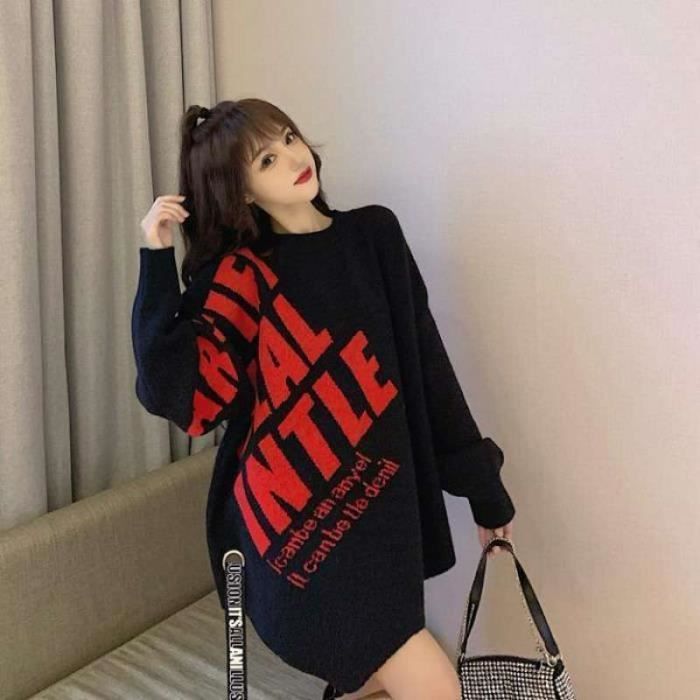 CRAZE Pour ce pull, longueur moyenne, design irrégulier, pulls imprimés ...
