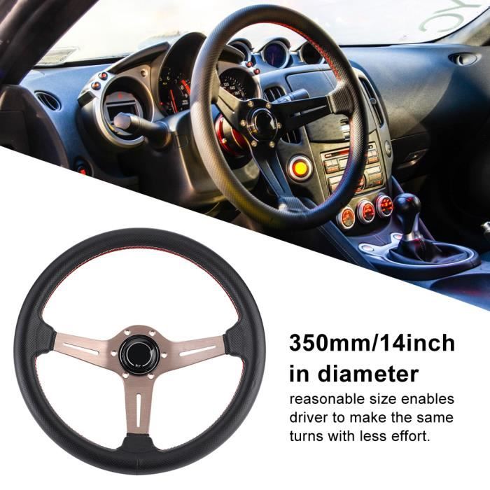 Qiilu Volant Gorgeri 250mm/14in racing perforated black semi-flat ...