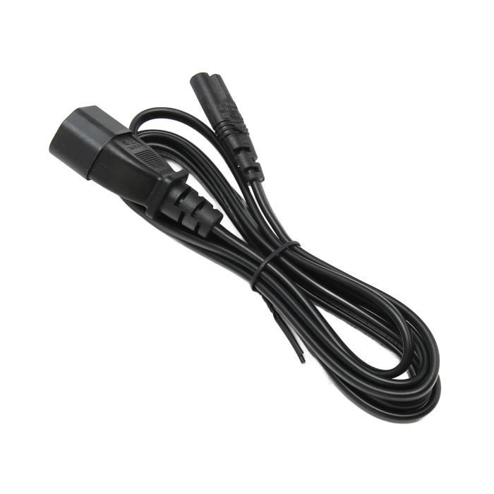 CHE Cordon IEC320 C14 vers C7 IEC320 C14 à C7 cordon mâle à femelle câble adaptateur d ...