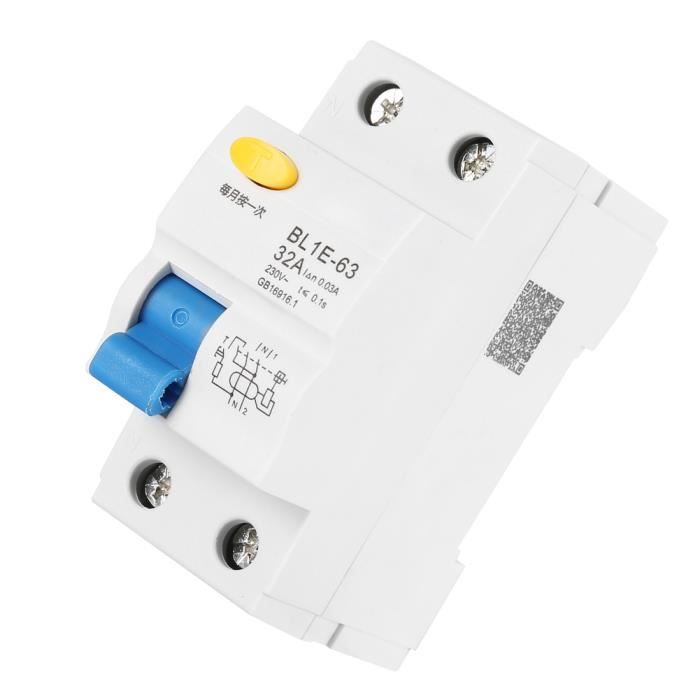 SALALIS 32A RCCB BL1E-63 32A 1p N RCCB Disjoncteur de courant résiduel ...