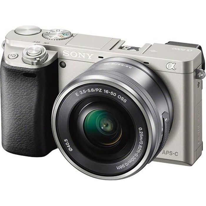 SONY ALPHA 6000 SILVER + Objectif 16-50 ED f/4 - Cdiscount Appareil Photo