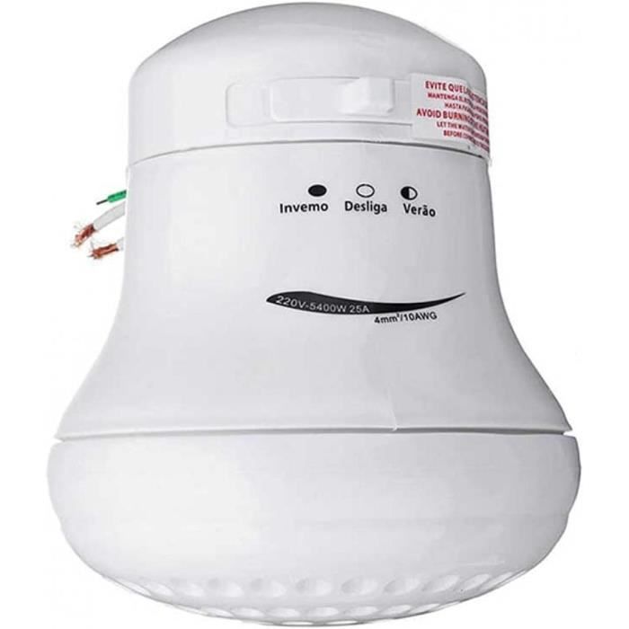 220 V Tête de Douche Électrique, Chauffe-Eau instantanée, Pommeau de ...