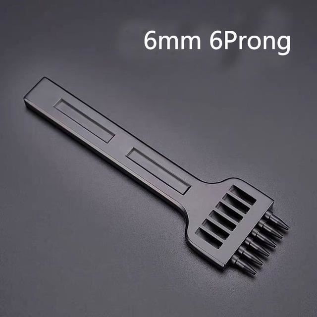 POINCON,6mm-6--Outil de bricolage en cuir, poinçon de trous à main ...