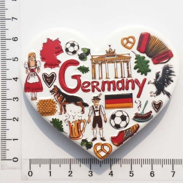 MAGNETS,Germany--Aimants de réfrigérateur en forme de cœur, Souvenir de ...
