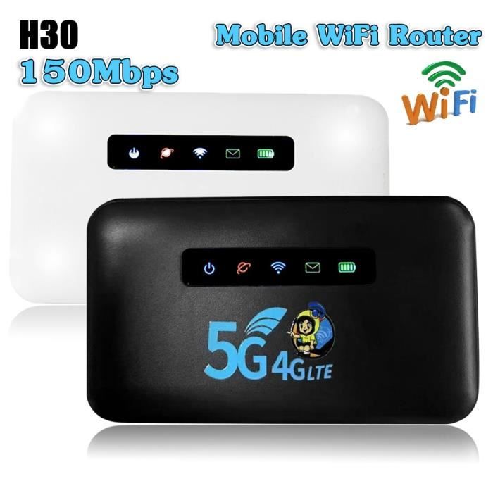 Routeur wifi h30 - Mini routeur WiFi mobile H30, 4G-5G Lte, 150Mbps ...