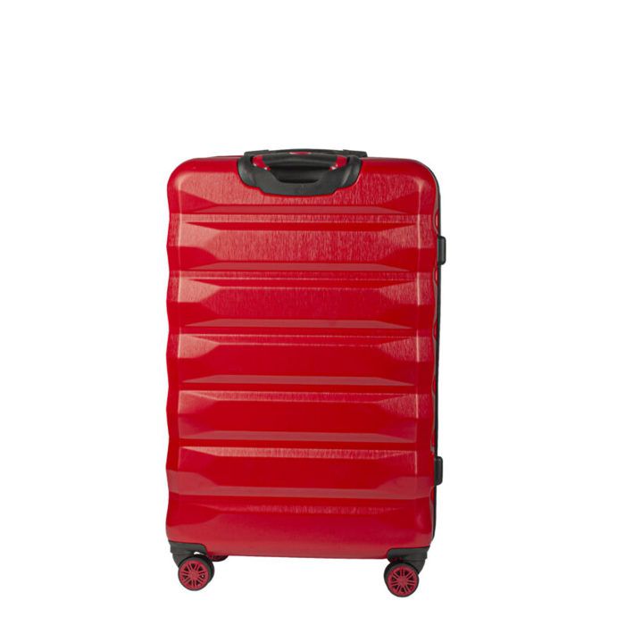 Bemon valise rigide en coque 4 roues 75cm Nice rouge