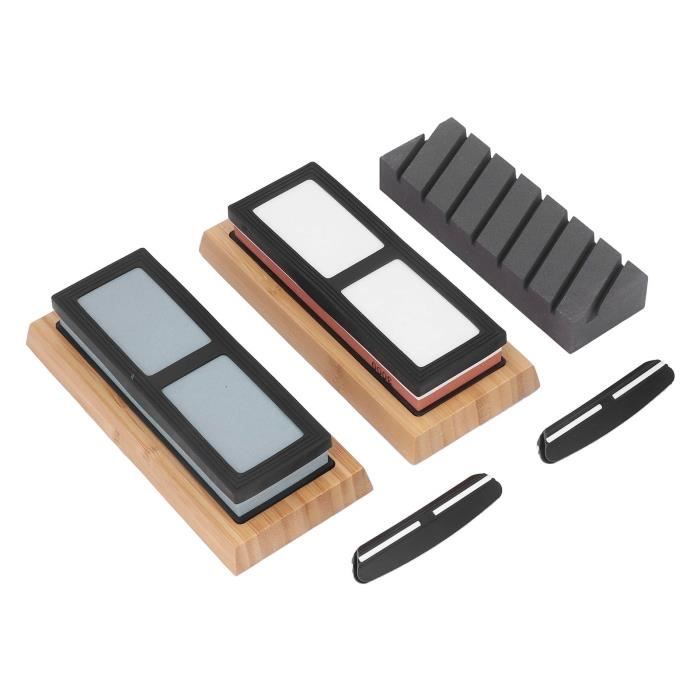 Kit de pierre à aiguiser pour pierre à aiguiser Kit de pierre à aiguiser double face 11 pcs ...