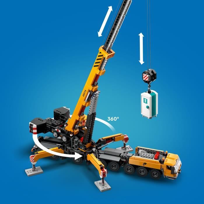 LEGO® City 60409 La grue de chantier mobile jaune, set de construction ...