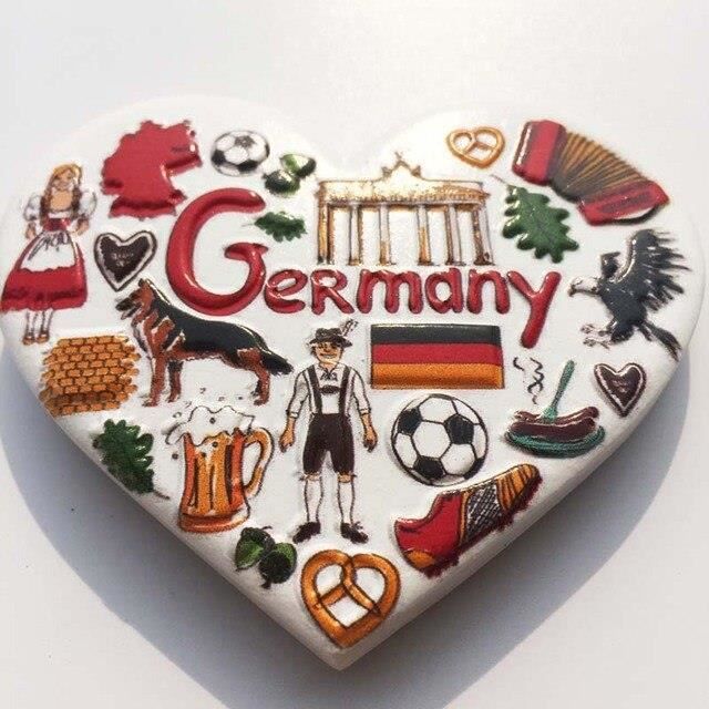 MAGNETS,Germany--Aimants de réfrigérateur en forme de cœur, Souvenir de ...