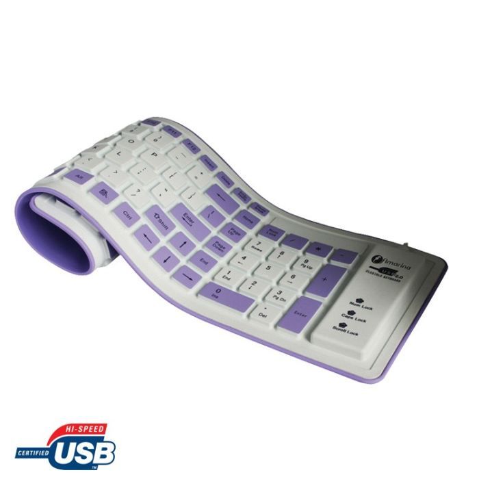 Amarina Clavier Flexible USB/PS2 Waterproof Mauve - Cdiscount Informatique