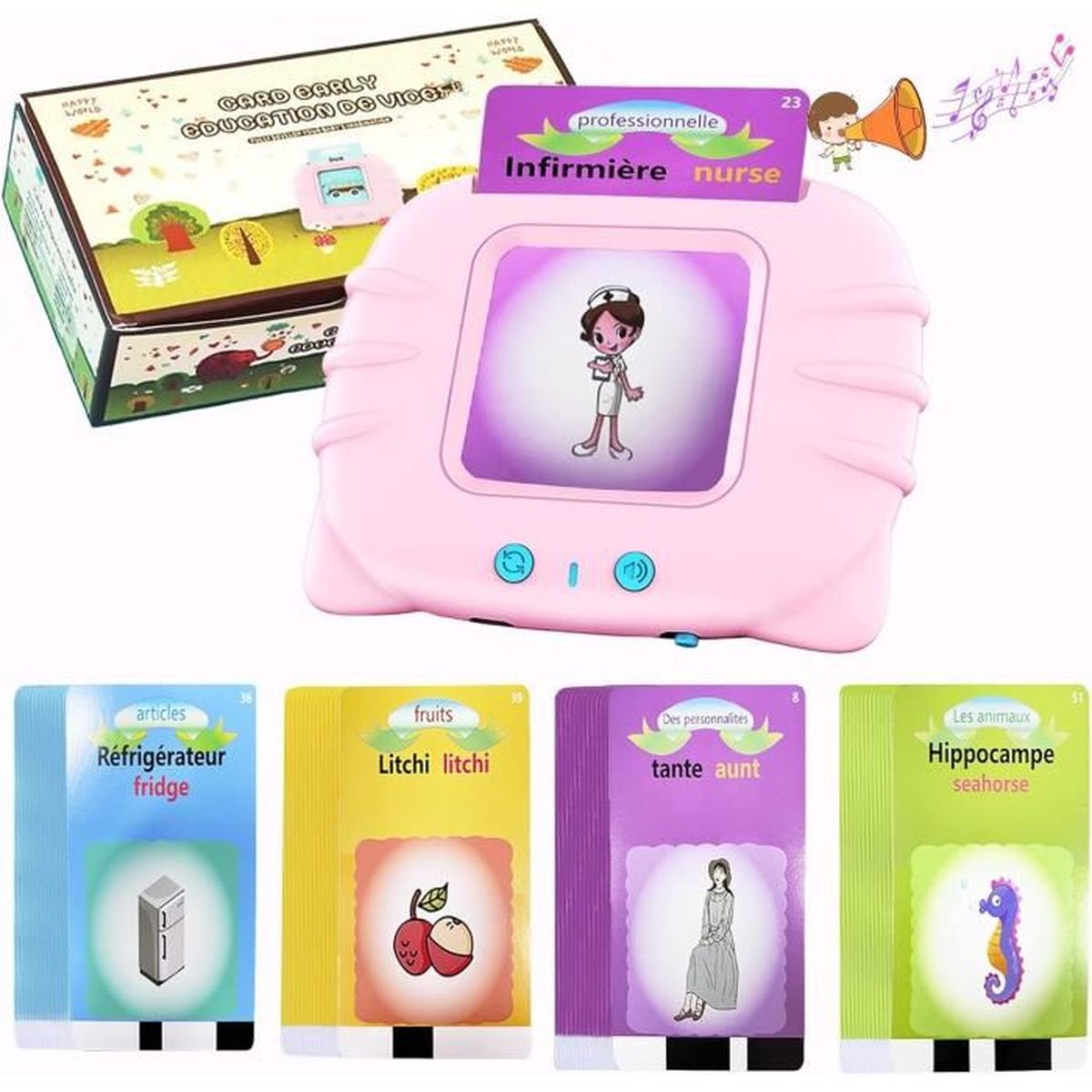 Cartes Flash Parlantes Francais Educatif Jeux 1 2 3 4 5 6 ans ...