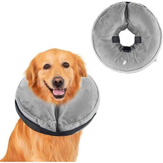 Collerette Gonflable pour Chien, Ajustable Collier de Récupération Chat ...