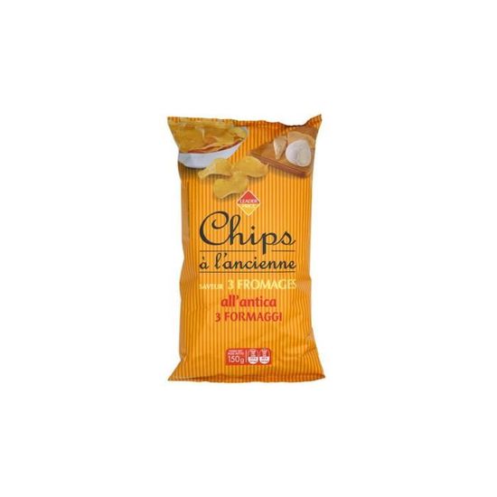 Chips à l'ancienne au fromage Leader Price - 135g - Cdiscount Au quotidien