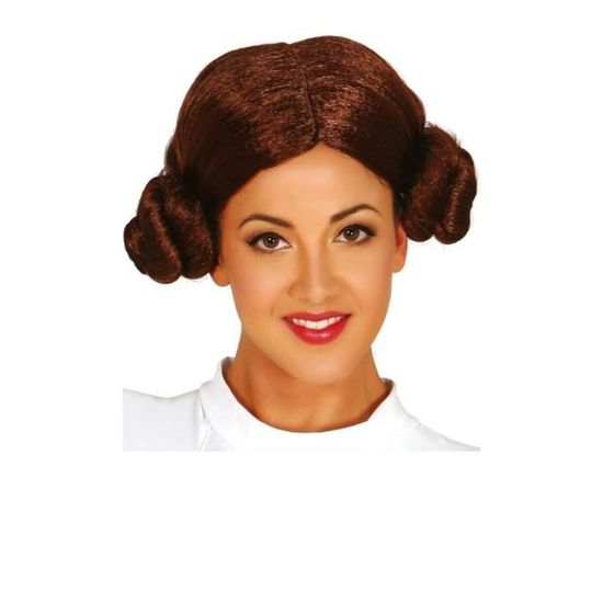 Perruque Princesse Leia Bows - FIESTAS GUIRCA, S.L. - TU - Adulte ...