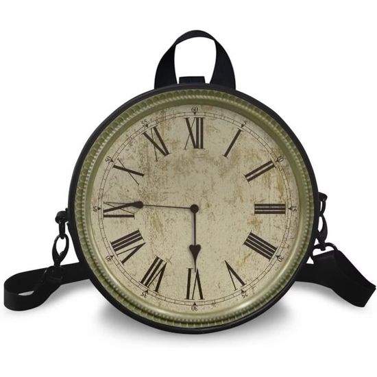 Sac À Main Rond En Similicuir Avec Sangle Réglable Pour Femme, Numéro D ...