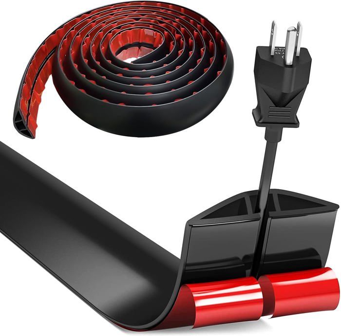 Cache Cable Sol, Petit Canal De Câble Flexible, 3.0M X 3Cm Protege ...