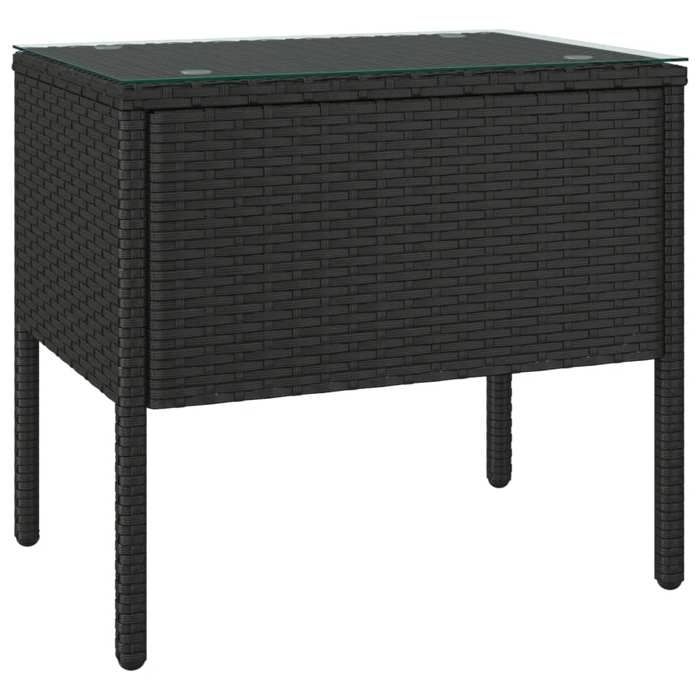 Table d appoint pour interieur ou exterieur 53 x 37 x 48 cm polyrotin ...