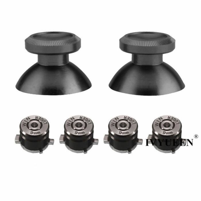 Le noir manettes métalliques en Aluminium pour manette de jeu ...