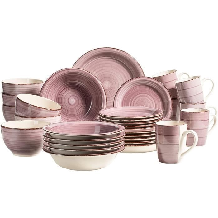 Mäser Set Vaisselle Grès Lumaca Berry [420] - Cdiscount Maison