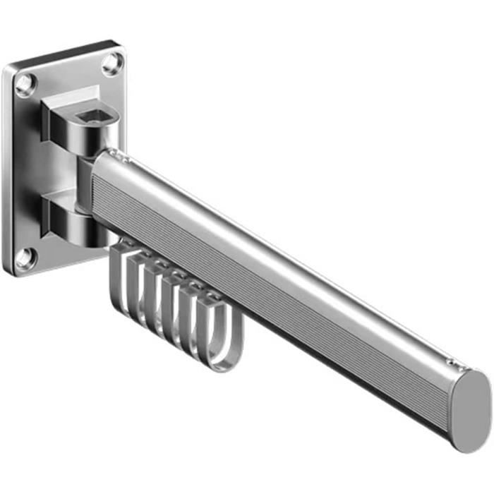 Étendoir Domestique, Tige De Séchage Murale Pliante For Balcon, Étendoir Télescopique En Alliage ...