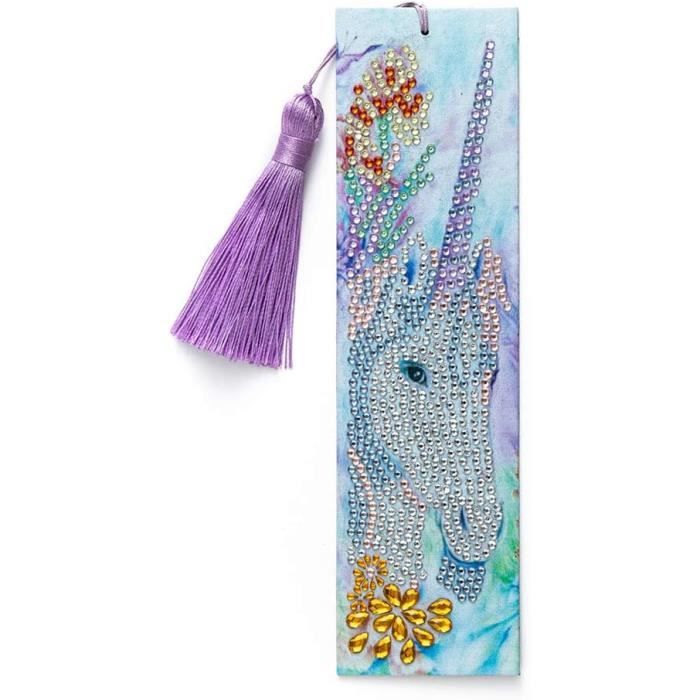 Domybest Marque-Page De Peinture Au Diamant Bricolage Diamond Painting Marque Page En Cuir ...