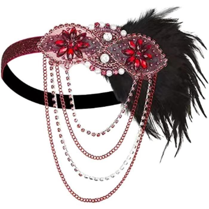 Bandeau Plume Année 20 Gatsby Couronne Plume 1920S Headband Bandeau De ...
