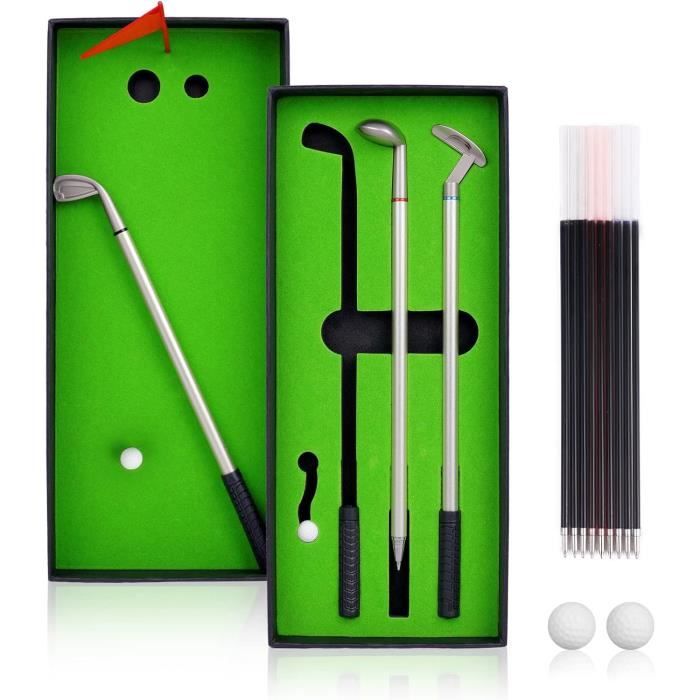 Stylos À Bille De Golf Coffret, Mini Clubs De Golf En Métal Créatifs ...