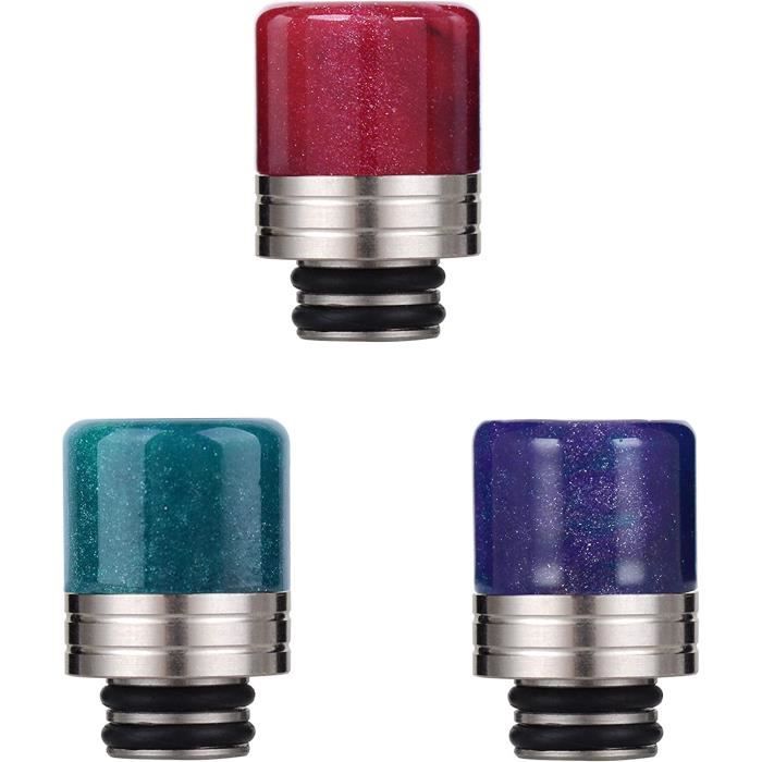 3 Pack 510 Résine Drip Tip avec Filet anti-éclaboussure d’huile ...