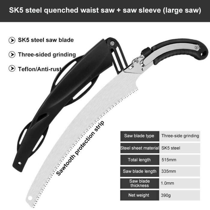 Sécateur,Lame de scie pliante pour Camping, travail du bois, coupe manuelle du bois, taille des ...