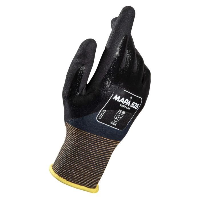 Mapa Ultrane Professionnel 525-Grip And Proof De Gr-Kabel 8 Gants De ...