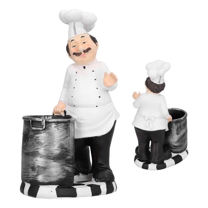 Cikonielf Chef Figurine, Chef Figurine Statue Cake Shop Decoration ...