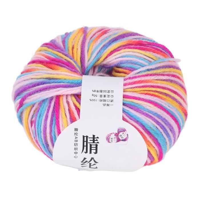 Fil acrylique épaisseur moyenne dégradé multicolore Durable acrylique ...