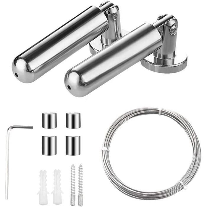 5M Câble en Acier pour Rideau, Câble pour Rideau, Kit de Câble pour ...