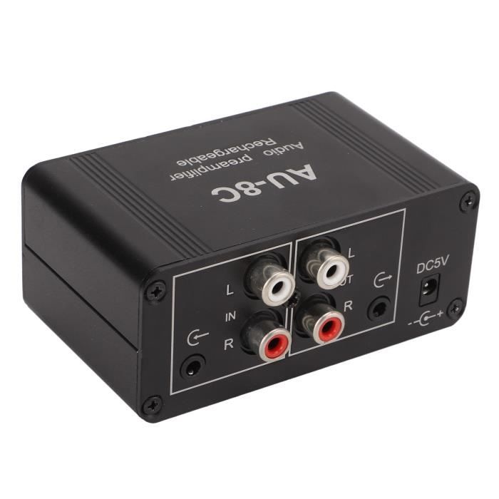 Duokon mini préamplificateur stéréo Large compatibilité Mini préampli ...