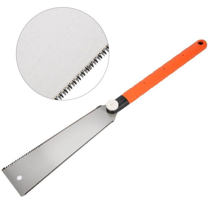 EJ.life Outil à main Scie à Bois à Dent Double Face à Long Manche Scie ...