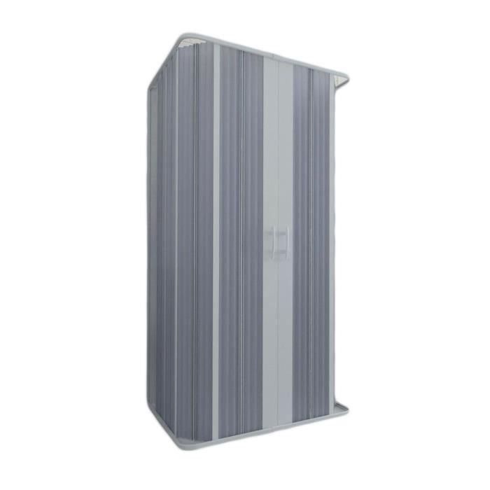 Cabine de douche en forme U plainte en pvc blanc mod. Flex avec ...