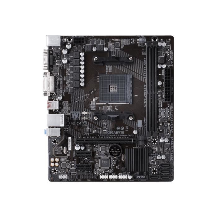 Gigabyte GA-AB350M-DS2 1.0 carte-mère micro ATX Socket AM4 AMD B350 FCH ...