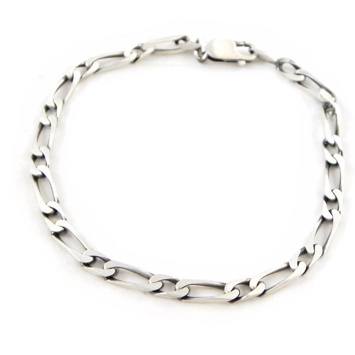 Bracelet Homme Argent "Adam" 21 cm 4 mm - Achat / Vente bracelet ...