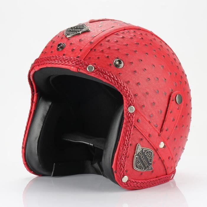 Casque Moto de Marque luxe unisexe Casque Harley vintage personnality ...