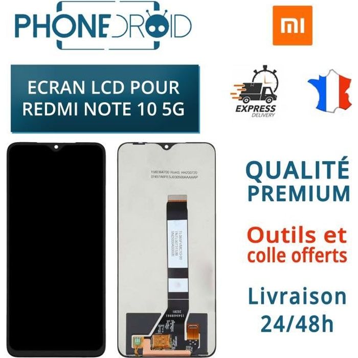 Écran complet LCD + Tactile Xiaomi Redmi Note 10 5G + Outils, stock en France - Cdiscount Téléphonie