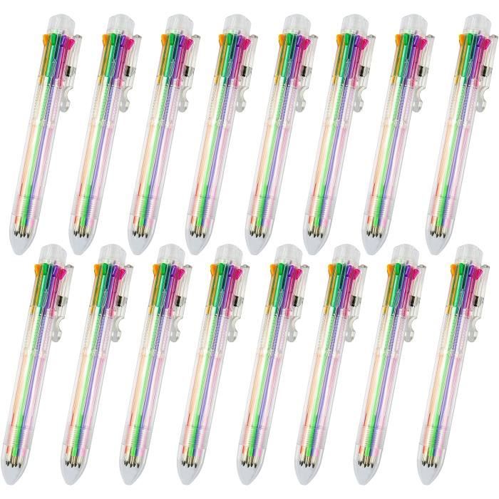 Weinsamkeit 16 Pièces 8-en-1 Stylos à Bille Roulante Rétractable ...