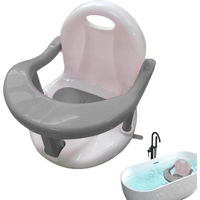 Siège De Baignoire Pour Bébé, Chaise De Bain Pour Bébé Avec Support De Dossier Et Ventouses ...