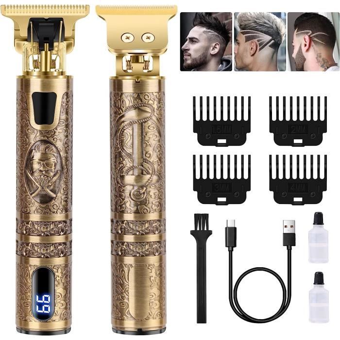 Tondeuse Cheveux Hommes, Tondeuse Barbe Et Cheveux Sans Fil Et Haute Précision, Professionnelle ...