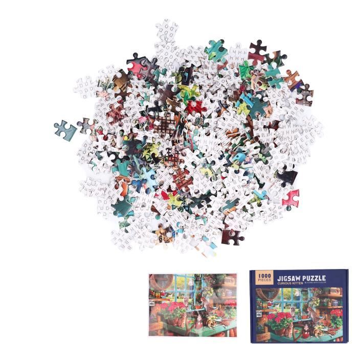 Puzzles 1000 Pcs - casse-tête chat - Lot de puzzles enfant - Dès 12 ans ...